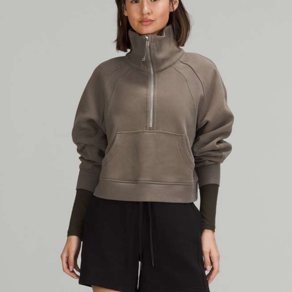 Lululemon Scuba Funnel Neck Brown - Gem